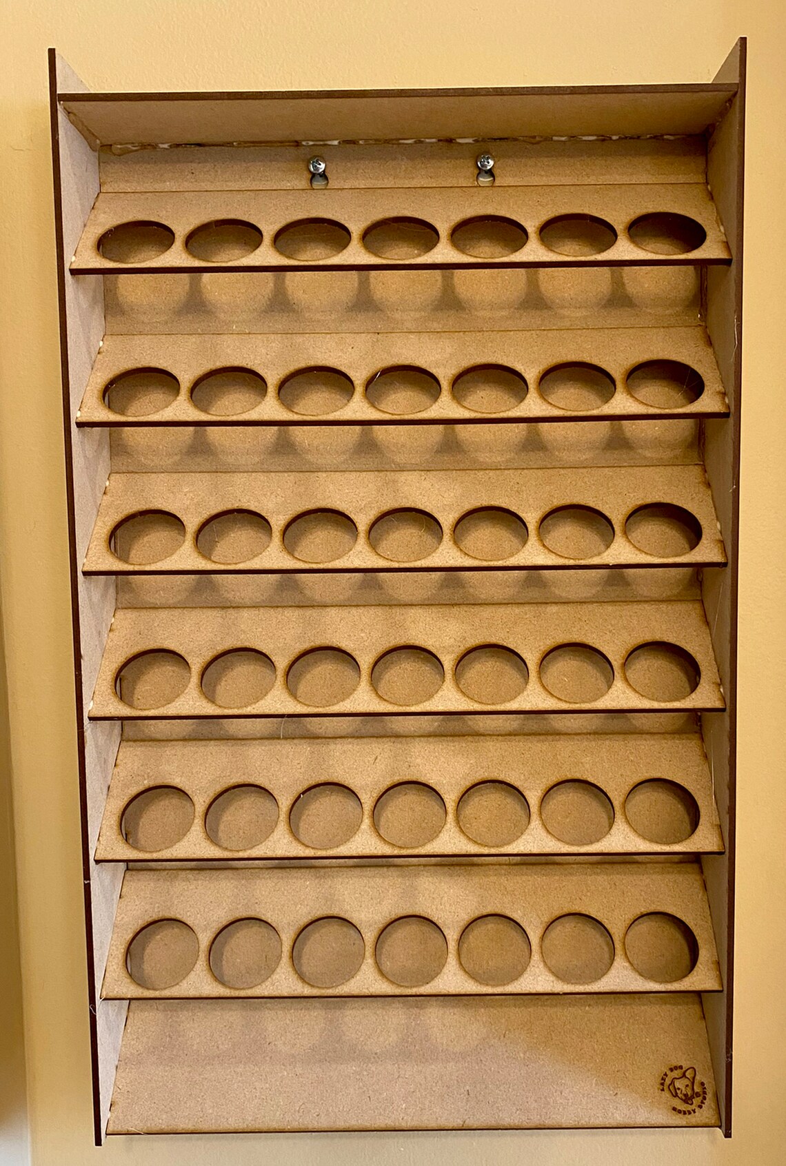 Wall Mounted Paint Storage Rack Hold 42 50ml Tubes cap - Etsy