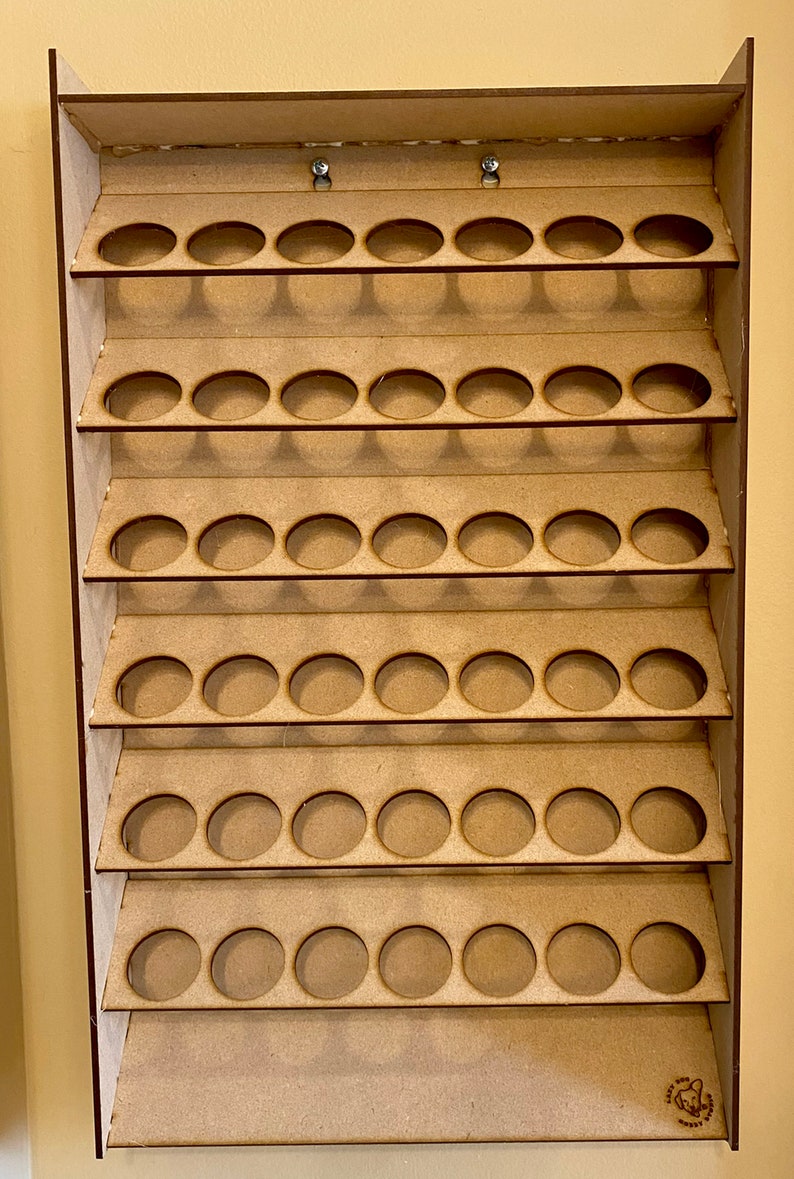 Wall Mounted Paint Storage Rack Hold 42 50ml Tubes cap - Etsy