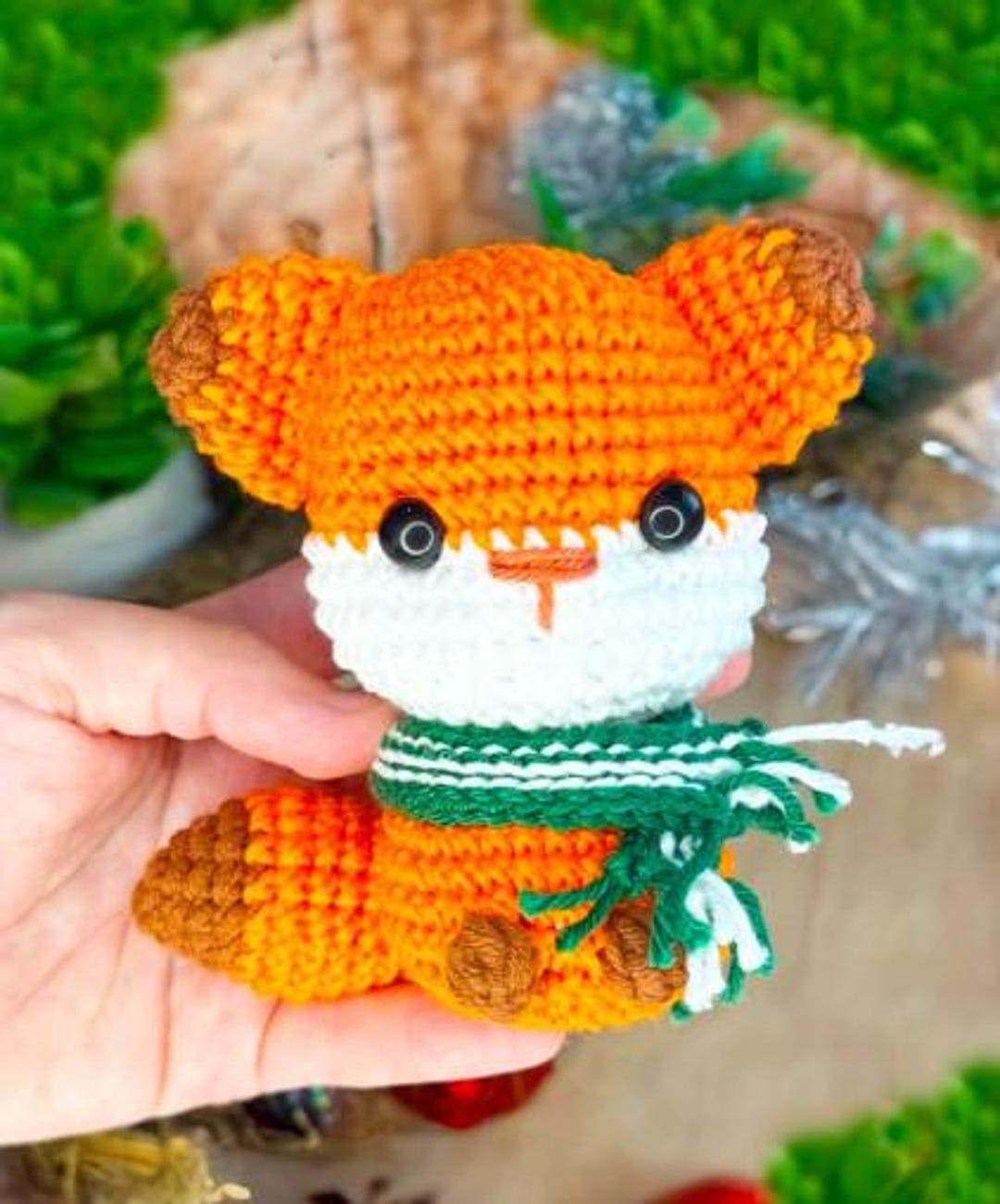 Christmas Fox Dolly for Beginners Amigurumi Pattern the Fox Toy Crochet ...