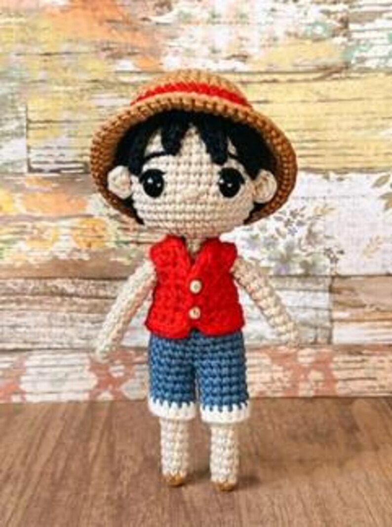 One Piece Character Crochet-luffy PDF Amigurumi Pattern - English PDF ...