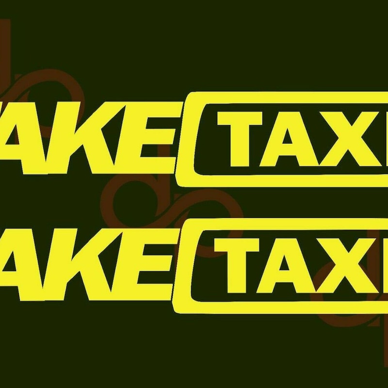 Fake Taxi Sticker for Car - Etsy