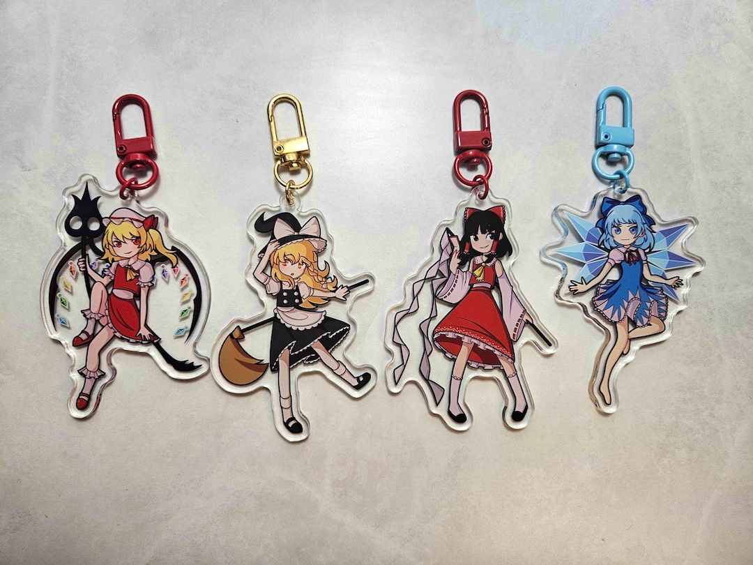 Touhou Project Acrylic Keychains / Charms - Etsy