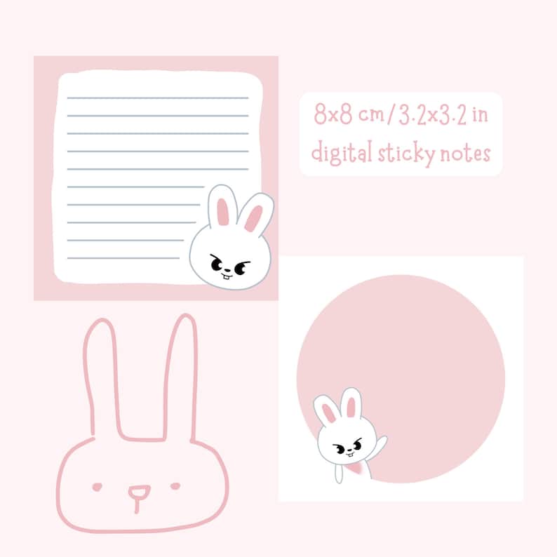 SKZOO Leebit Printable Sticky Notes - Etsy