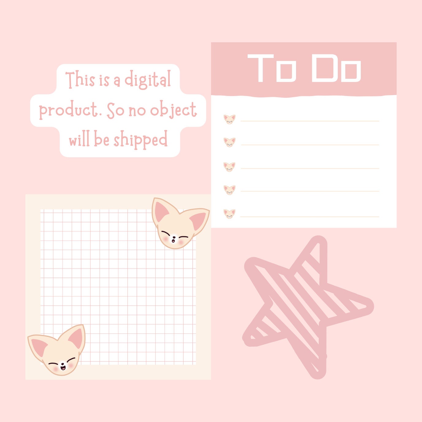 SKZOO Foxi.ny Printable Sticky Notes - Etsy