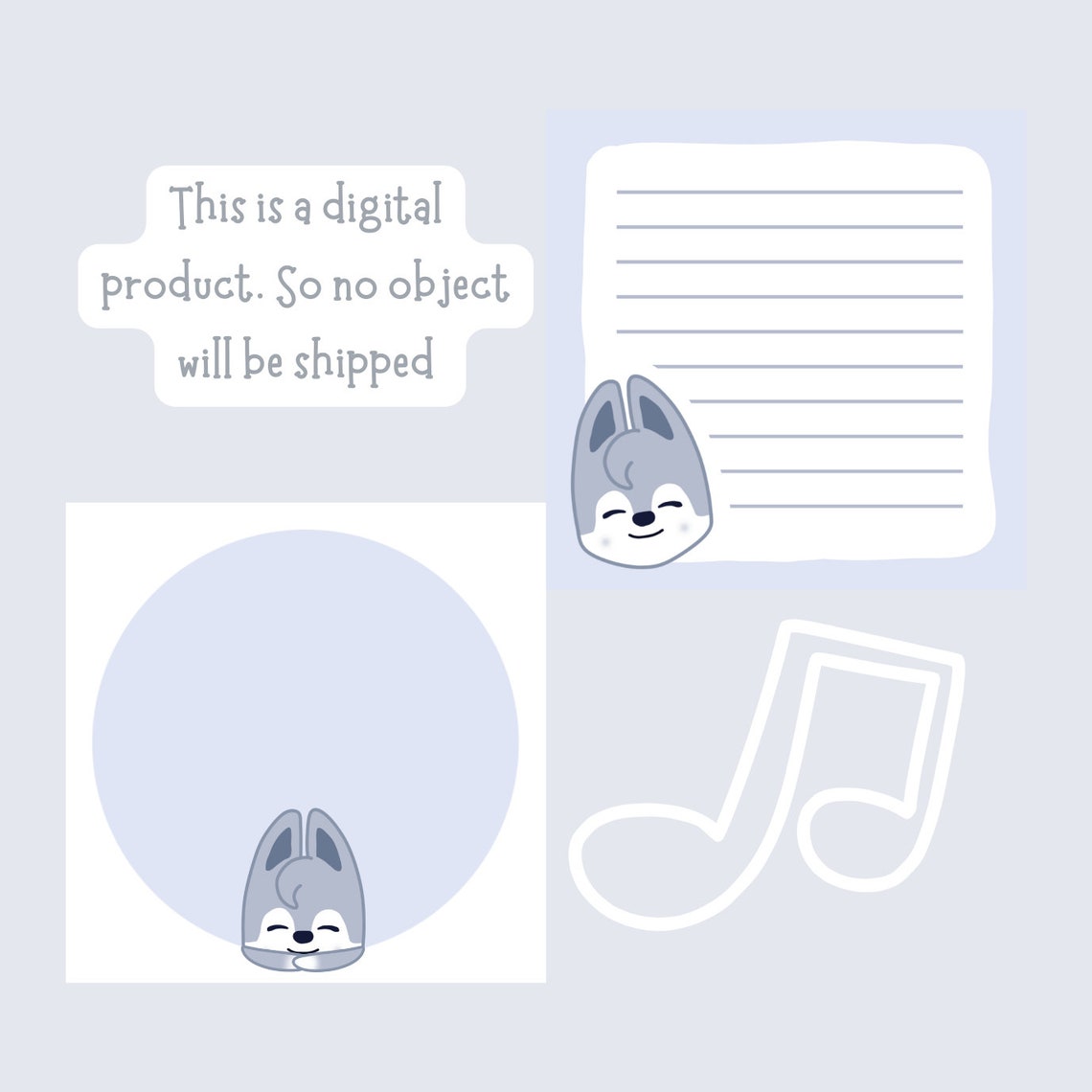 SKZOO Wolf Chan Printable Sticky Notes - Etsy