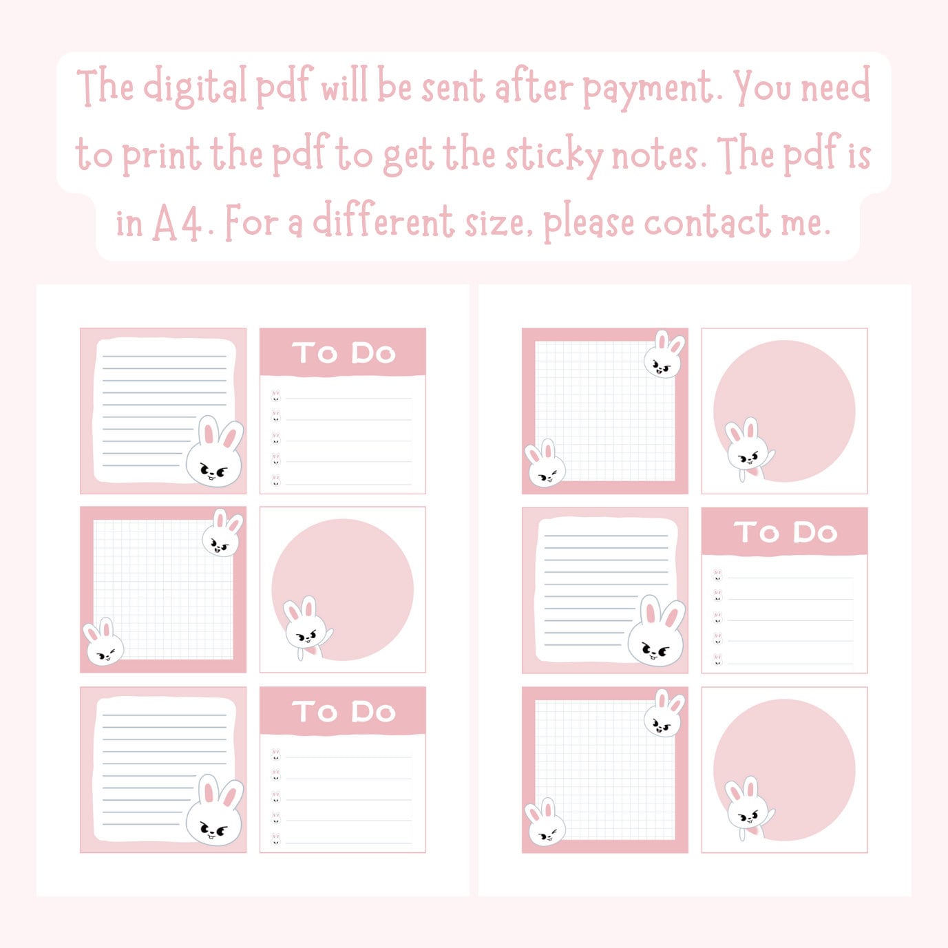 SKZOO Leebit Printable Sticky Notes - Etsy