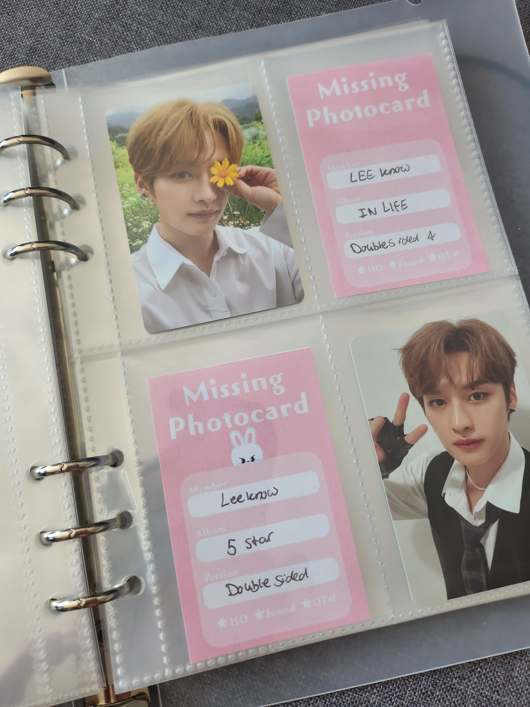 SKZOO Leebit Printable Photocard Placeholders - Etsy