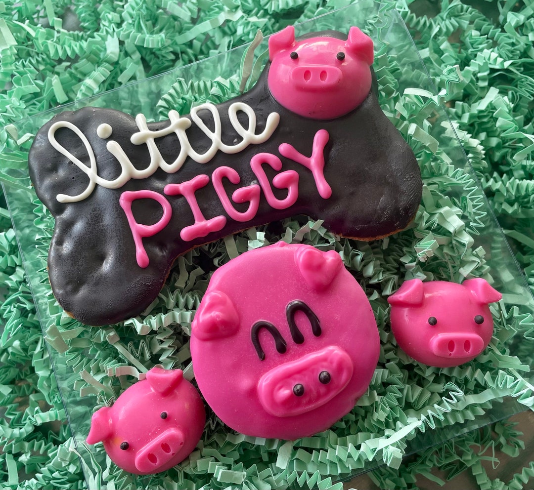 Little Piggy Dog Treat Gift Set/ Cute Dog Treats / Dog Pun Treats ...