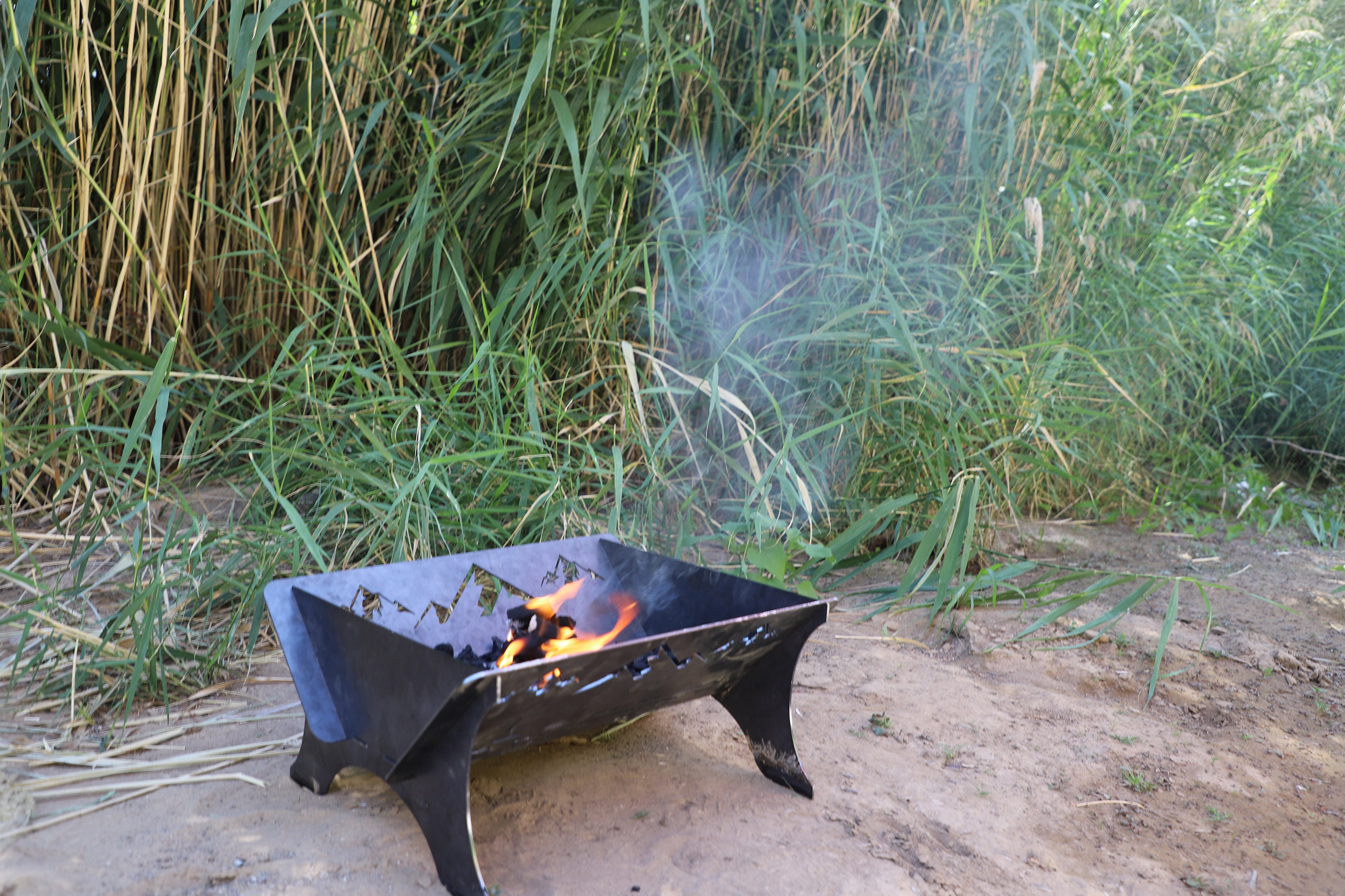 Fire Pit Dxf Svg Fire Pit Plasma Cut File Portable Grill Fire Pit ...