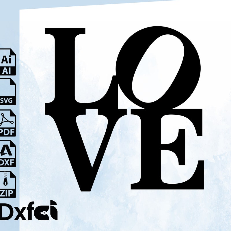 Dxf Love Sign - Etsy