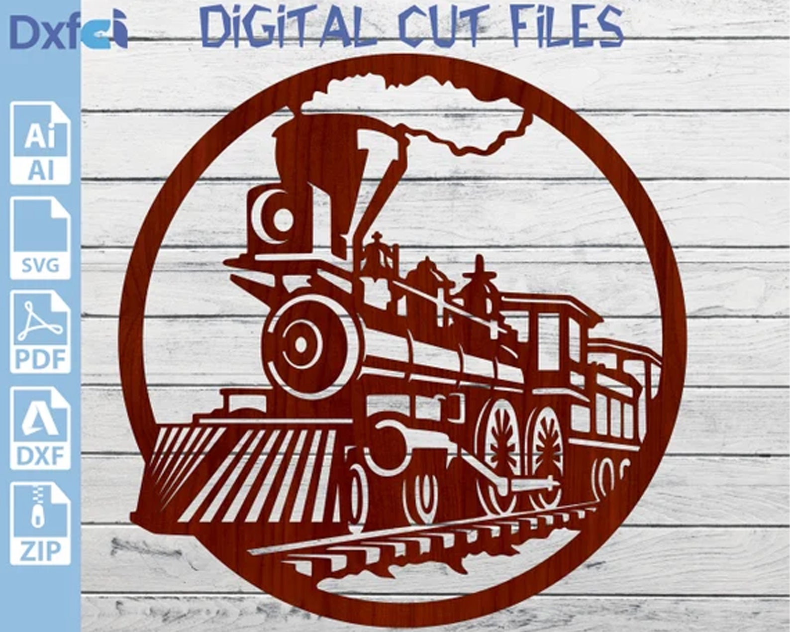 Train Svg Cut File Train Dxf Files Plasma Cut File Steam - Etsy Canada