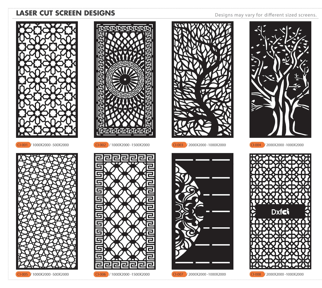 Panel Dxf Garden Pattern Wall Art, Laser Cut File, Wall Decor ...