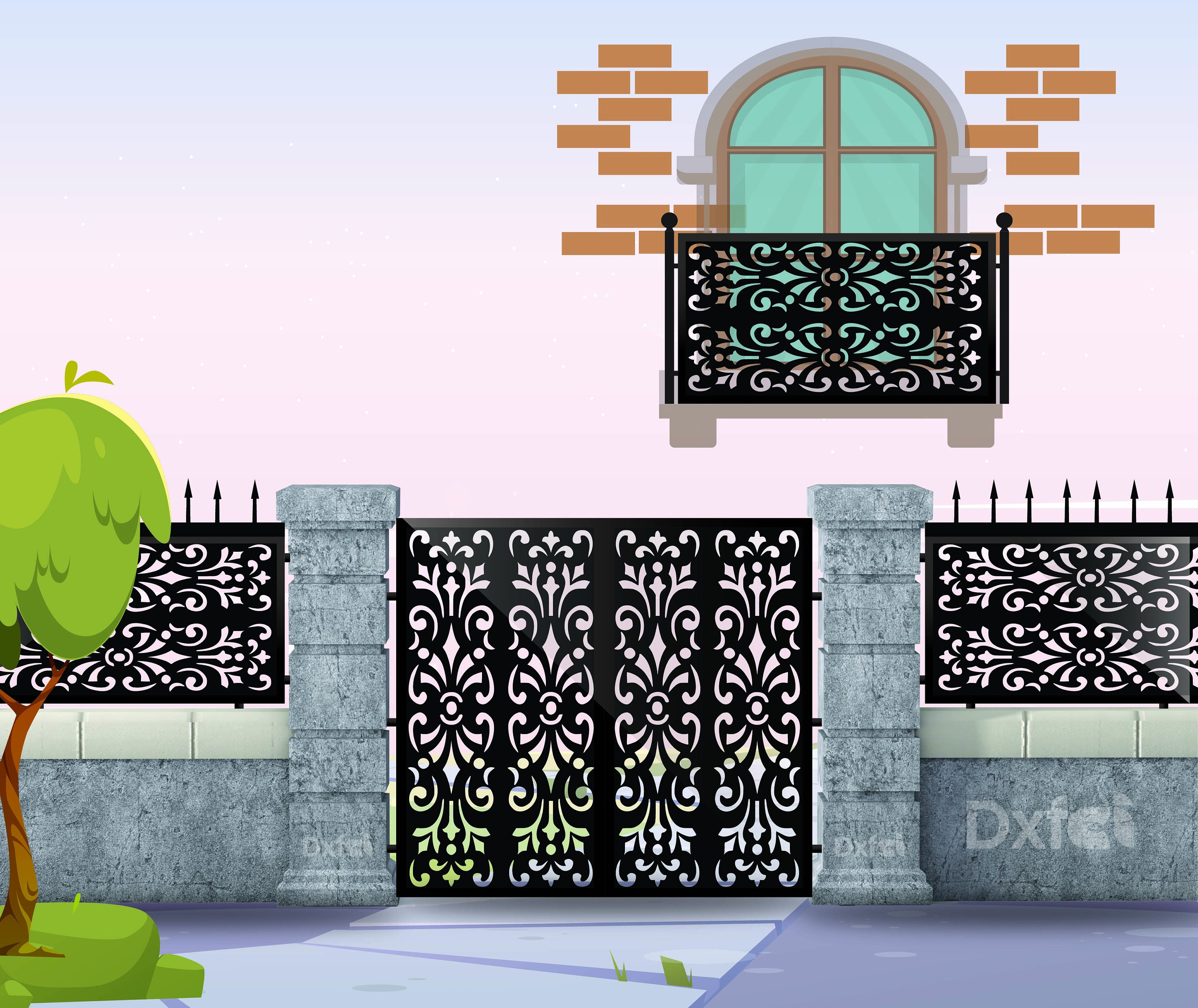 10K+ Farm Gate Design Dxf Svg Ai Files, CNC Plasma Laser Cut (pdf ...