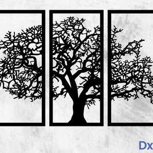 Panel Tree Tree Svg Laser Cut Files Vector Files for Laser - Etsy