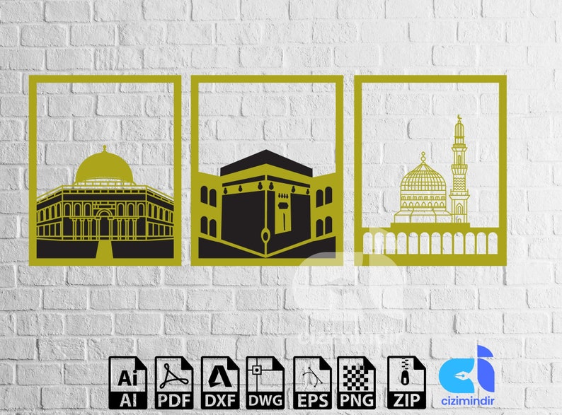 Abe Svg 2 Islamic Mecca Svg Laser Cut Dxf Filesmasjid an - Etsy