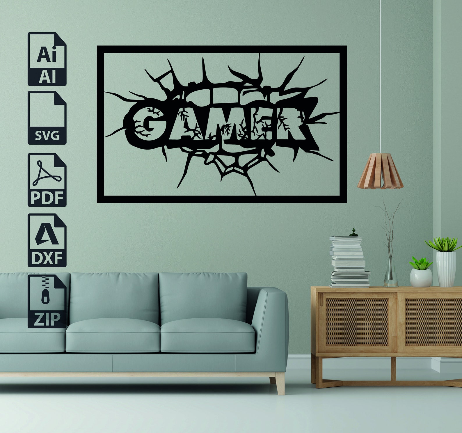 Gamer Svg Laser Cut Files Gamer for Tshirt Svg Gamer Wall - Etsy