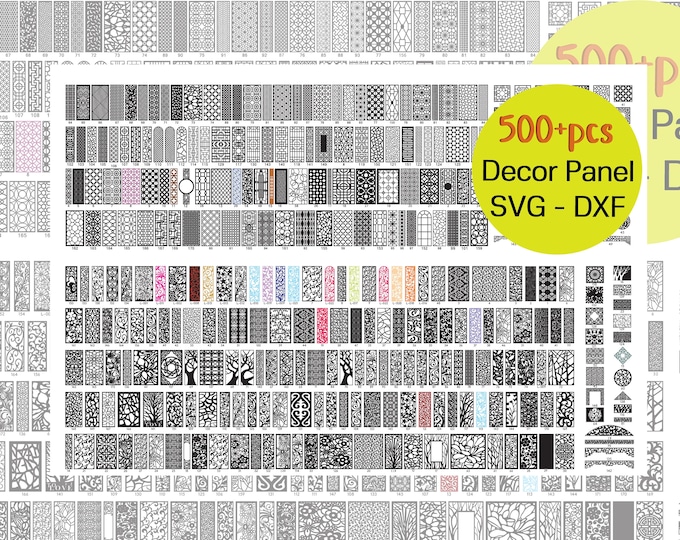 65 Templates for Decorative Partitions, Panel, Screen, Lanterns, CNC ...