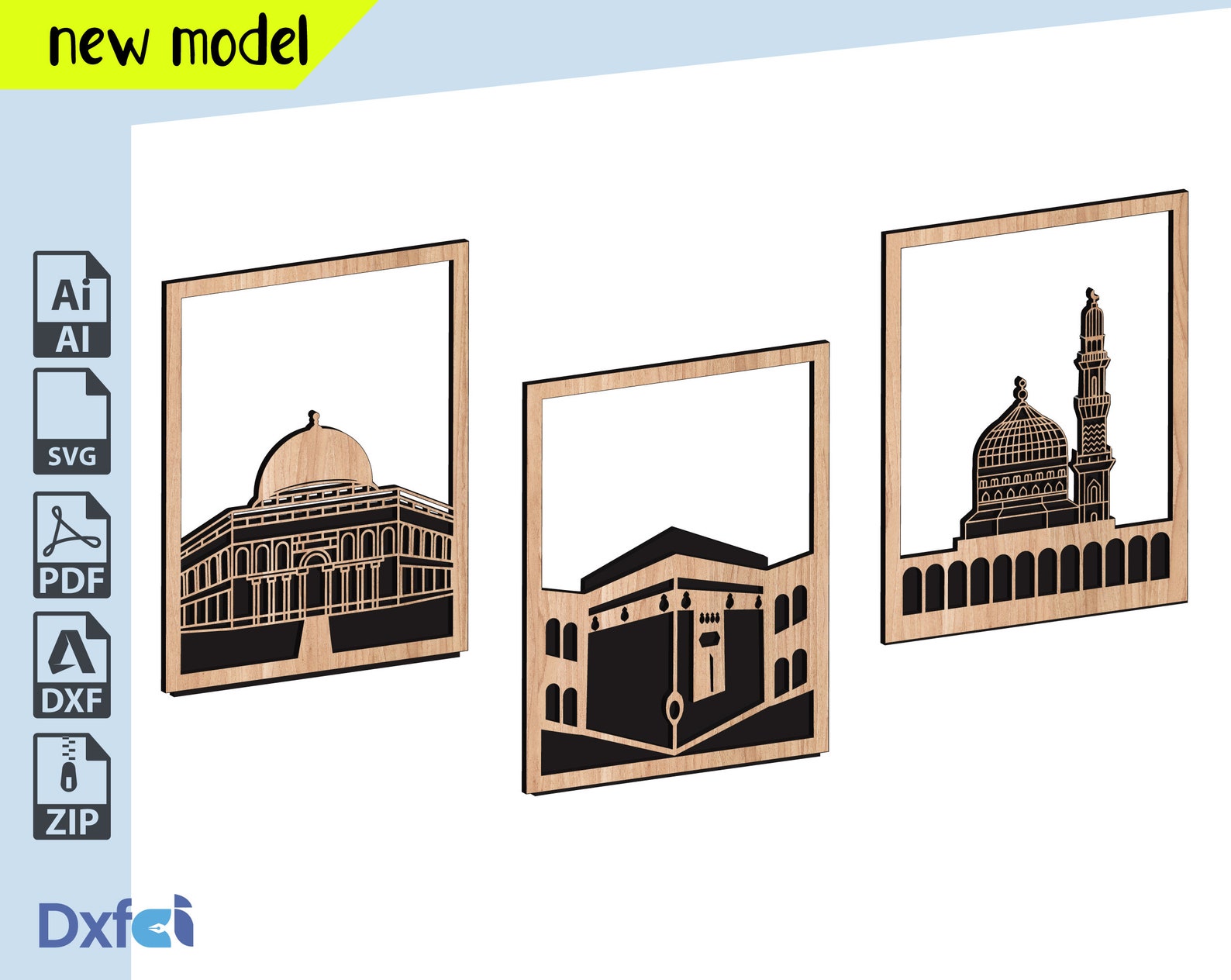 Abe Svg 2 Islamic Mecca Svg Laser Cut Dxf Filesmasjid an - Etsy