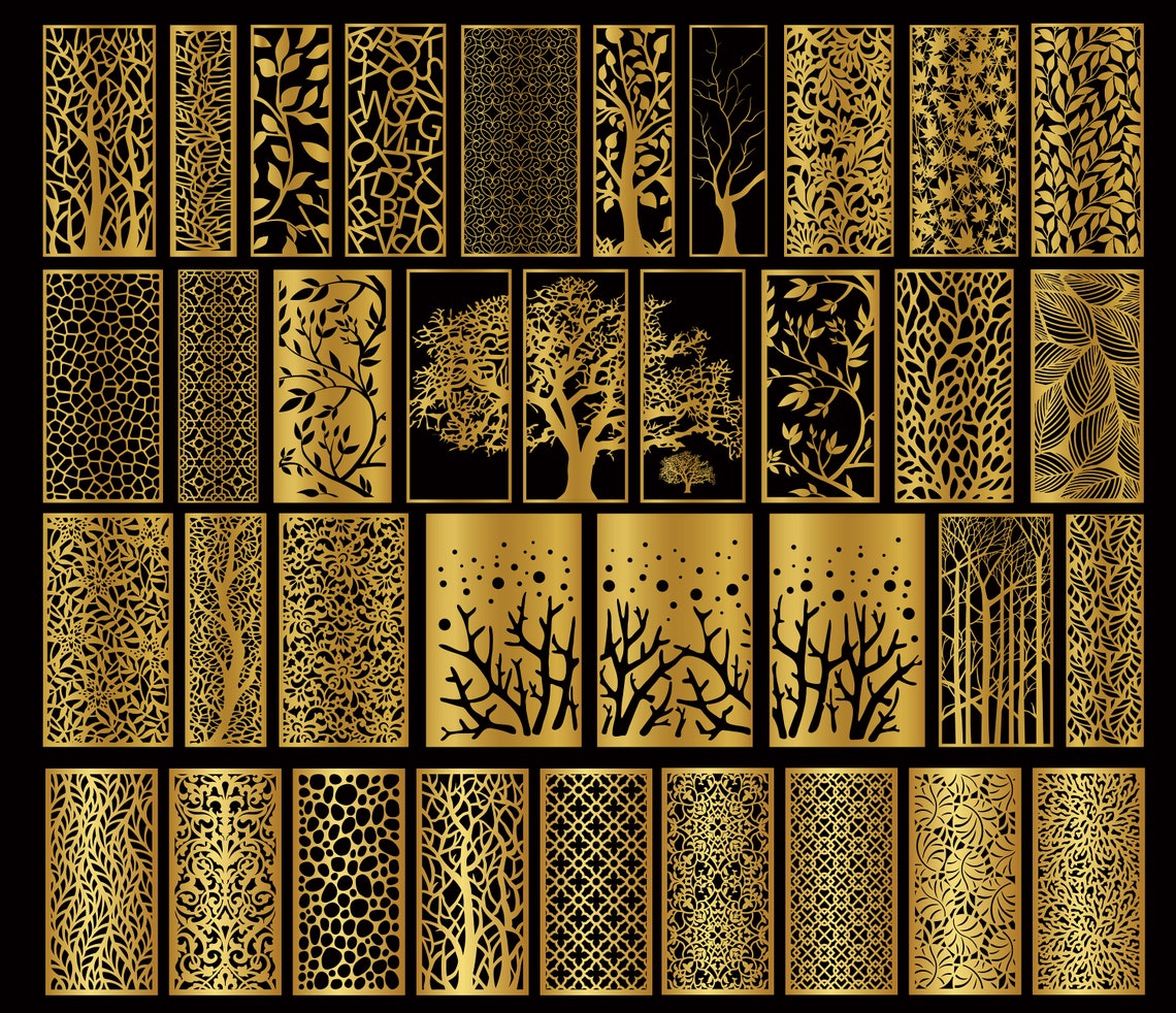 32 Panel Patterns Decorative Panels Bundles Room Divider - Etsy