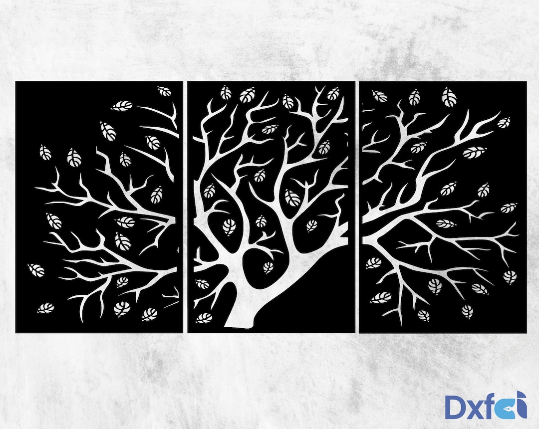 Panel Tree Wall Screen - DXF CNC Dxf for Plasma Laser Waterjet Plotter ...