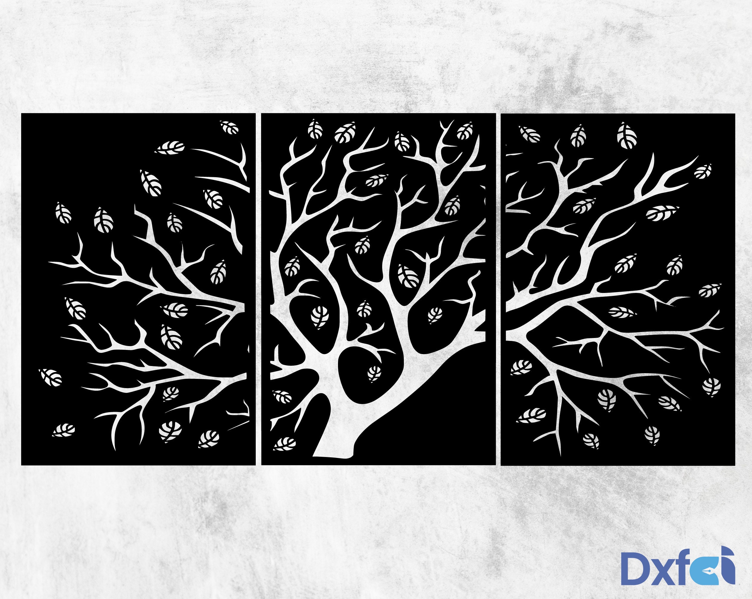 Panel Tree Wall Screen DXF CNC Dxf for Plasma Laser Waterjet Plotter ...