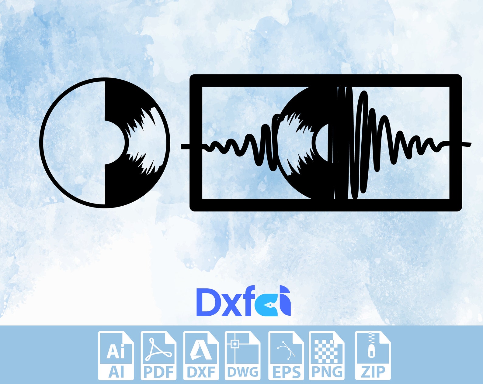 Music Vinyl Record Prints, Svg Dxf Poster, Music Poster Print, Music ...