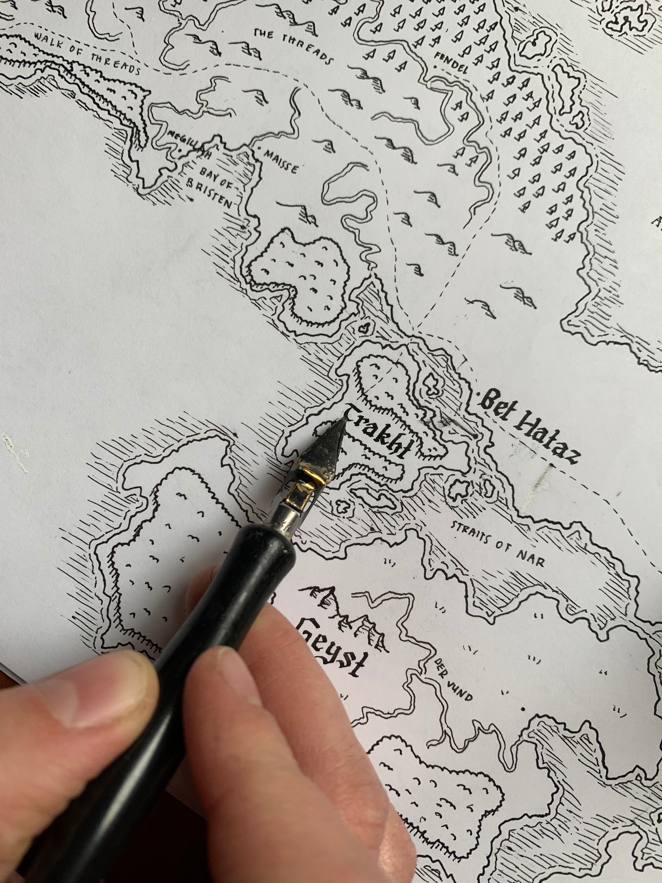 Custom Hand-inked World Map— RPG, Fantasy, Tabletop - Etsy