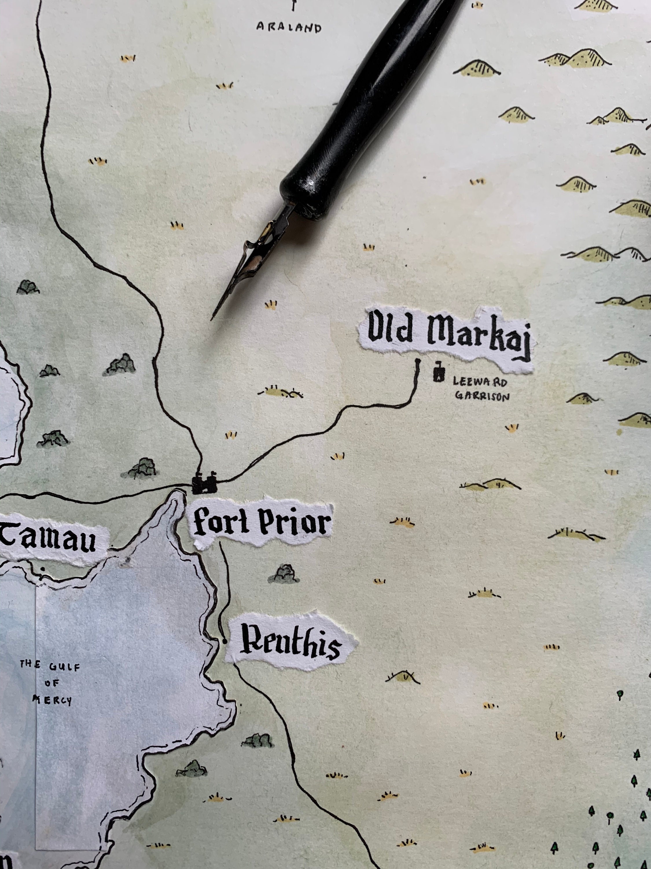 Custom Hand-drawn Fantasy Map With Color— RPG, Tabletop, Reference - Etsy