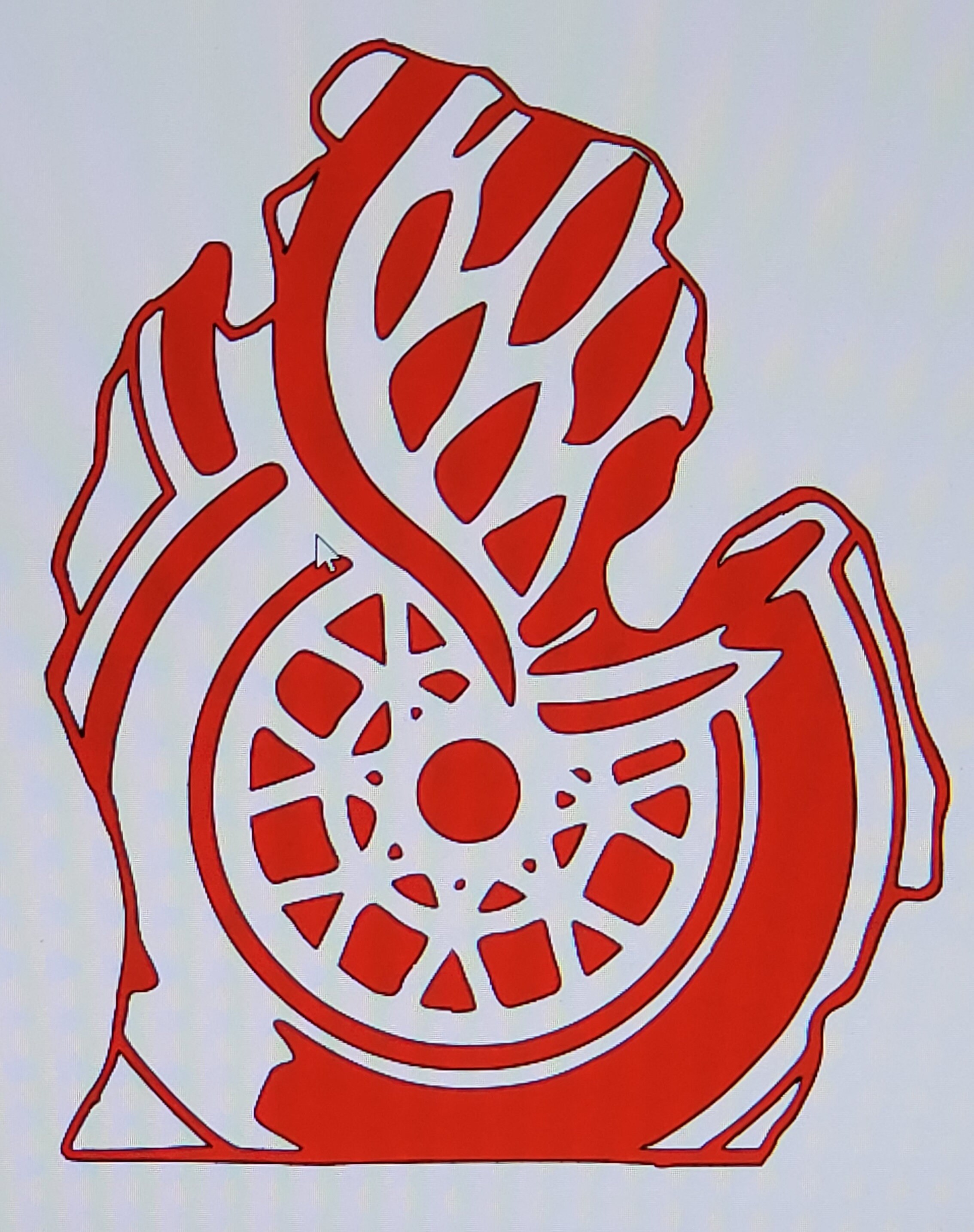 Detroit Michigan Wings Red Car Window Decal Sticker - Etsy