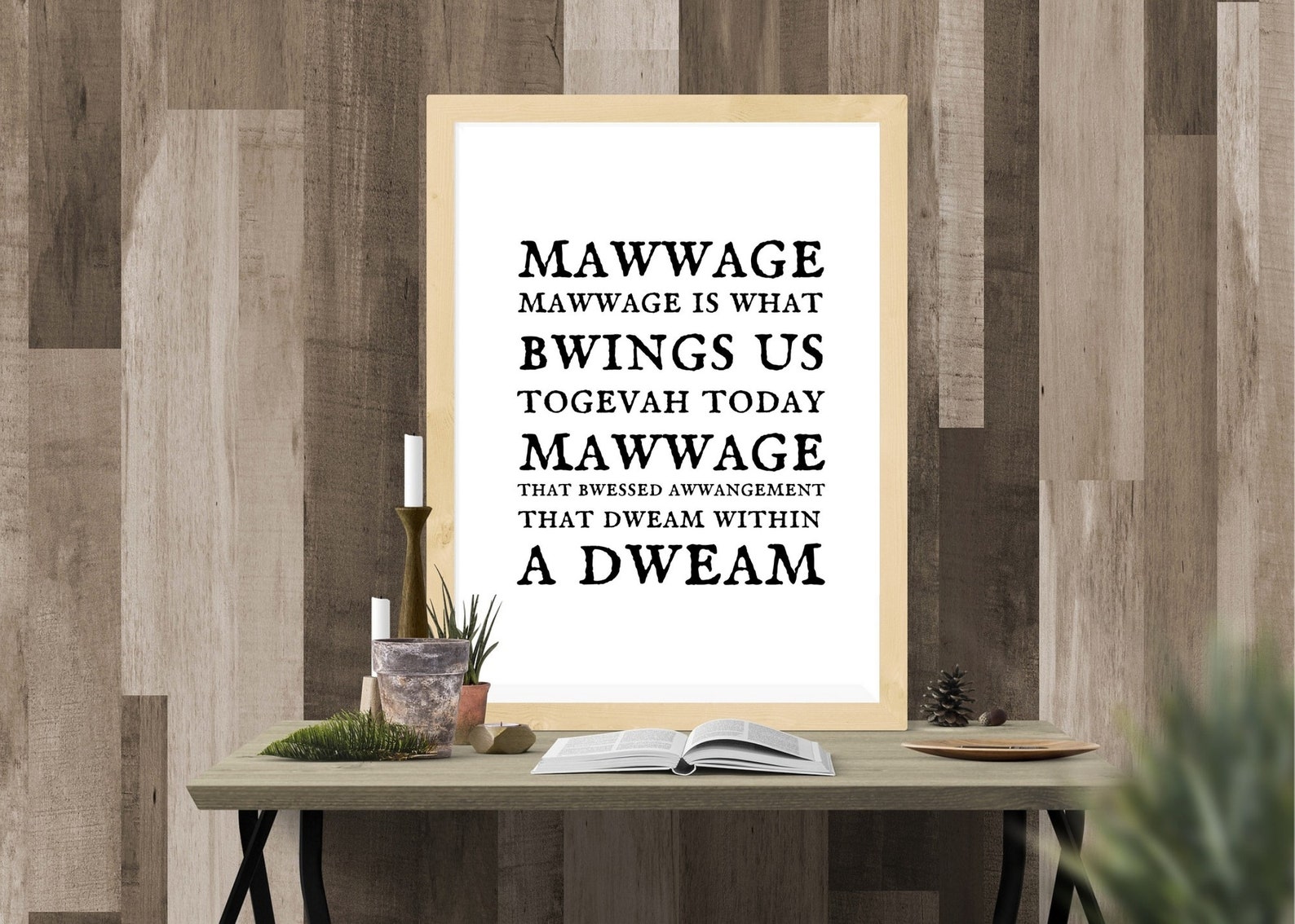 The Princes Bride, Mawwage, Digital Download, Movie Poster, Wall Decor ...
