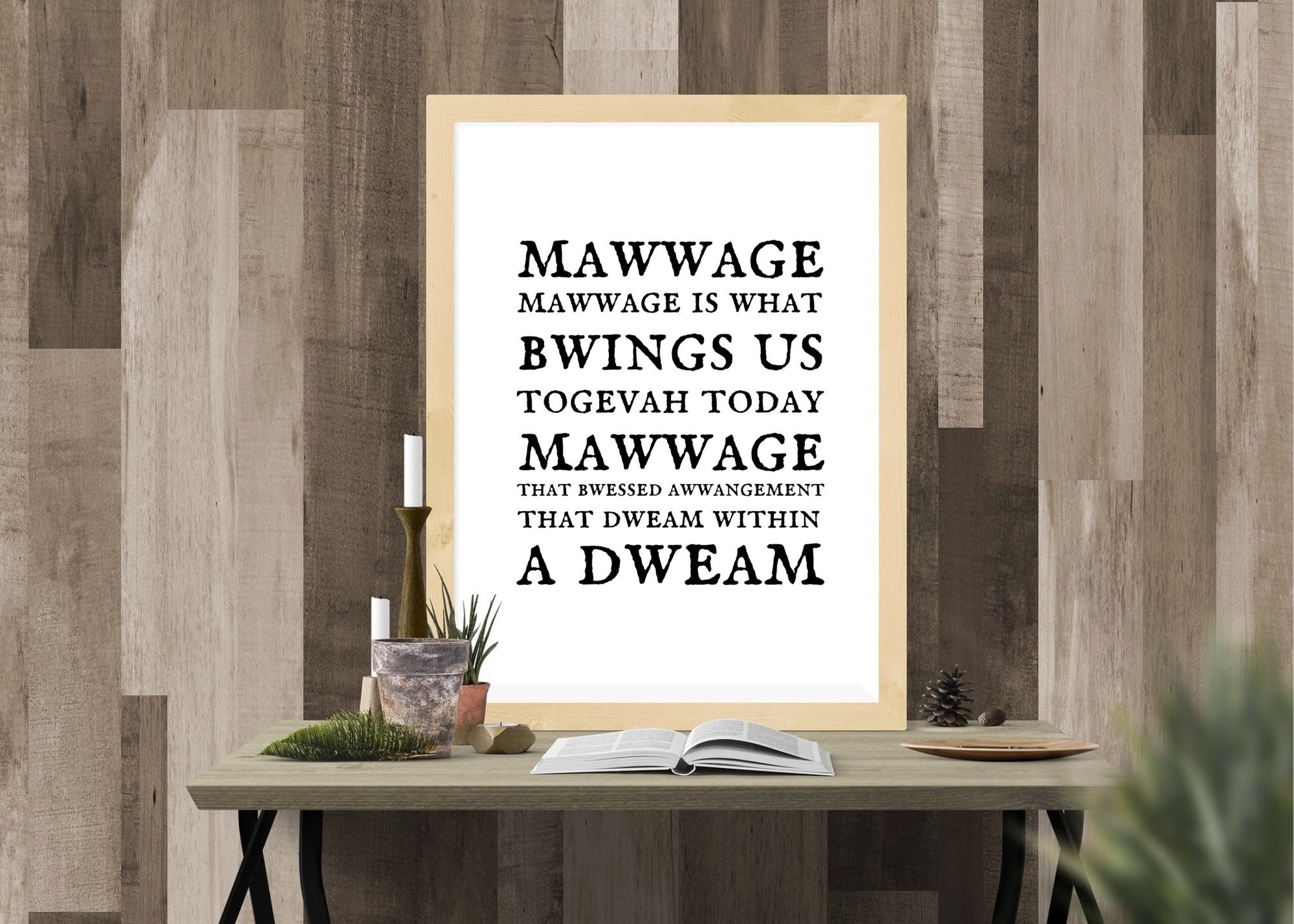 The Princes Bride, Mawwage, Digital Download, Movie Poster, Wall Decor ...