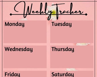 Habit Tracker, Weekly Tracker, Checklist, Tracker. - Etsy