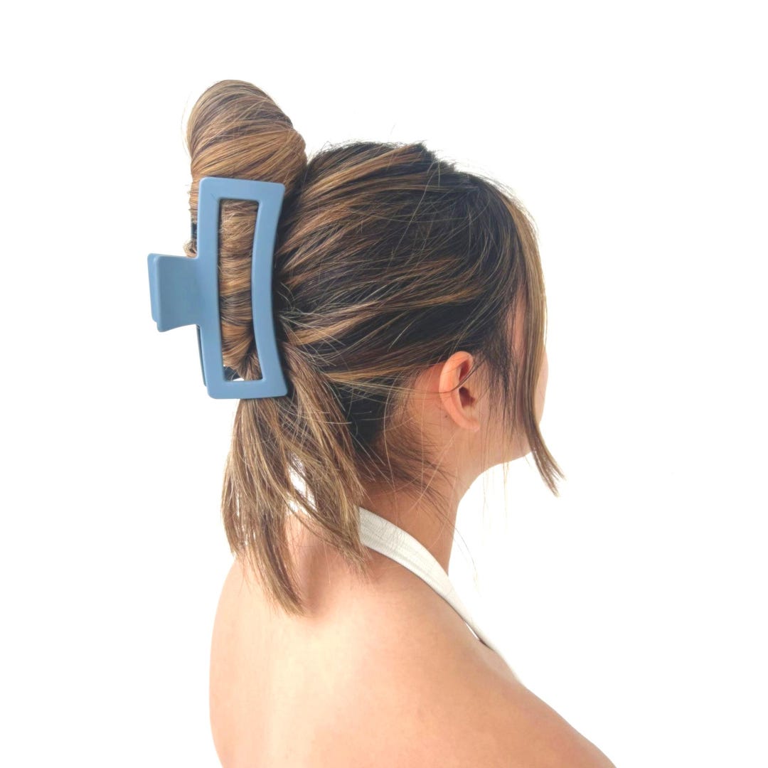 XXL Jumbo Hair Claw Clip: Matte Finish, Strong Grip, Hair Clip for ...