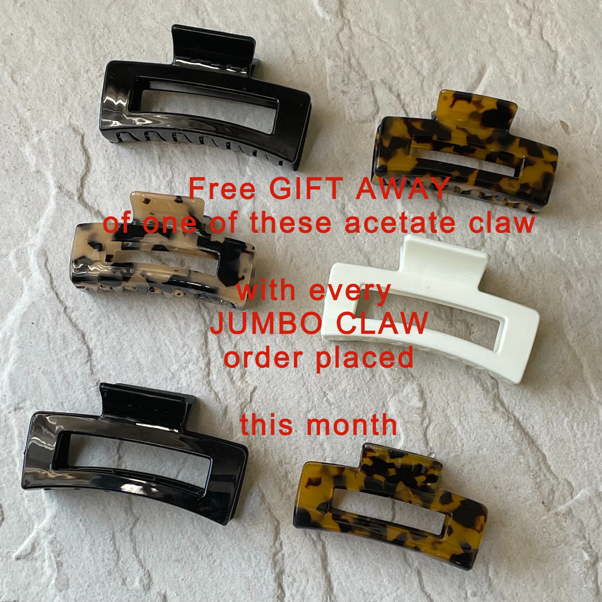 XXL Jumbo Hair Claw 13cm, Extra Large Hair Claw, Matt Claw Clip, Hair ...