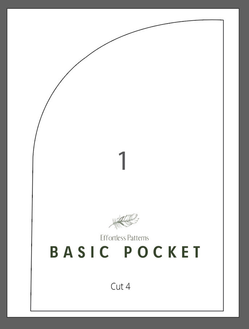 Pocket Add-on Sewing Pattern PDF Download Summer Outfit - Etsy