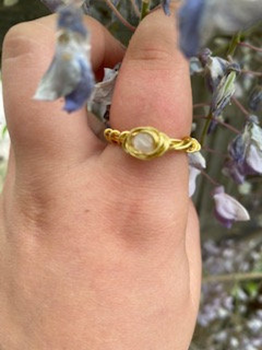 Hand Crafted Rings Silver Gold Stones Boho - Etsy