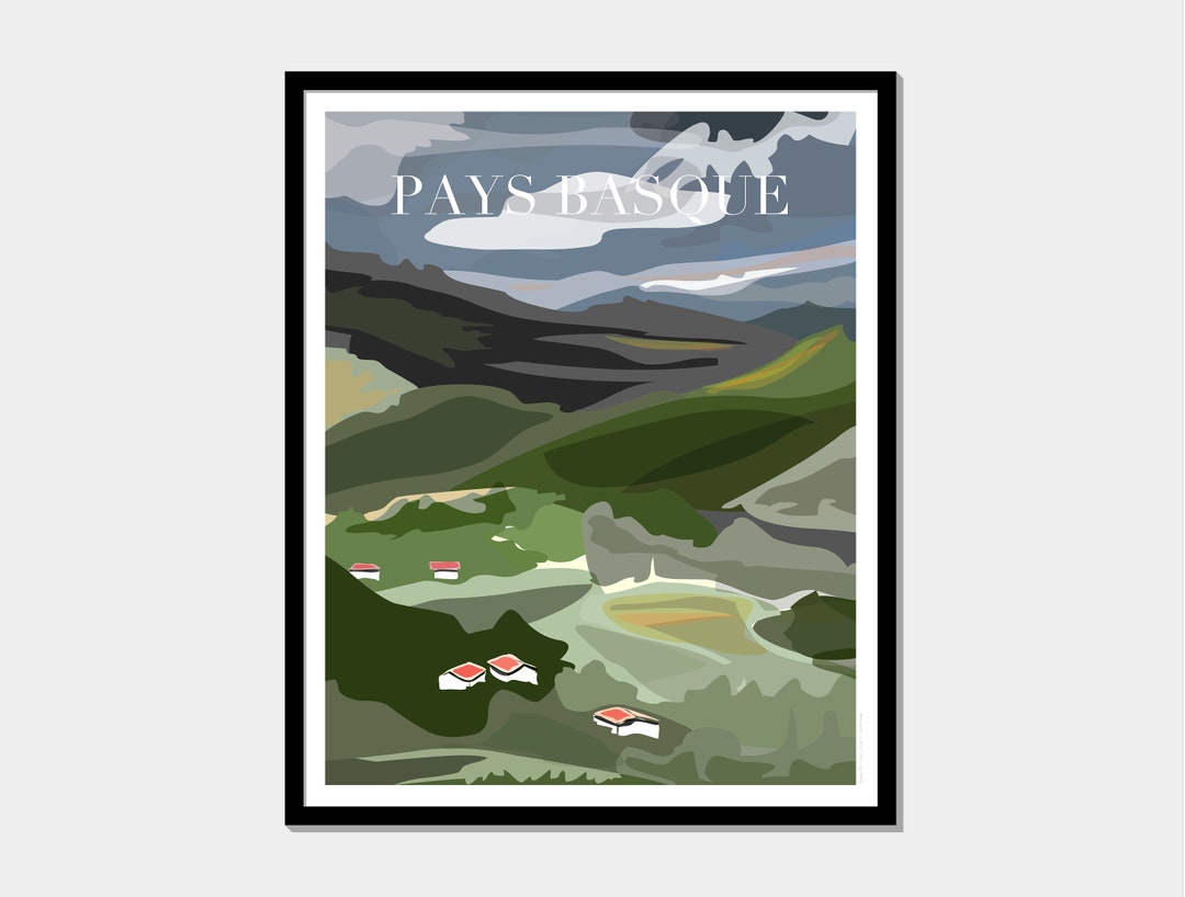 P06- AFFICHE "Pays Basque" - Etsy France