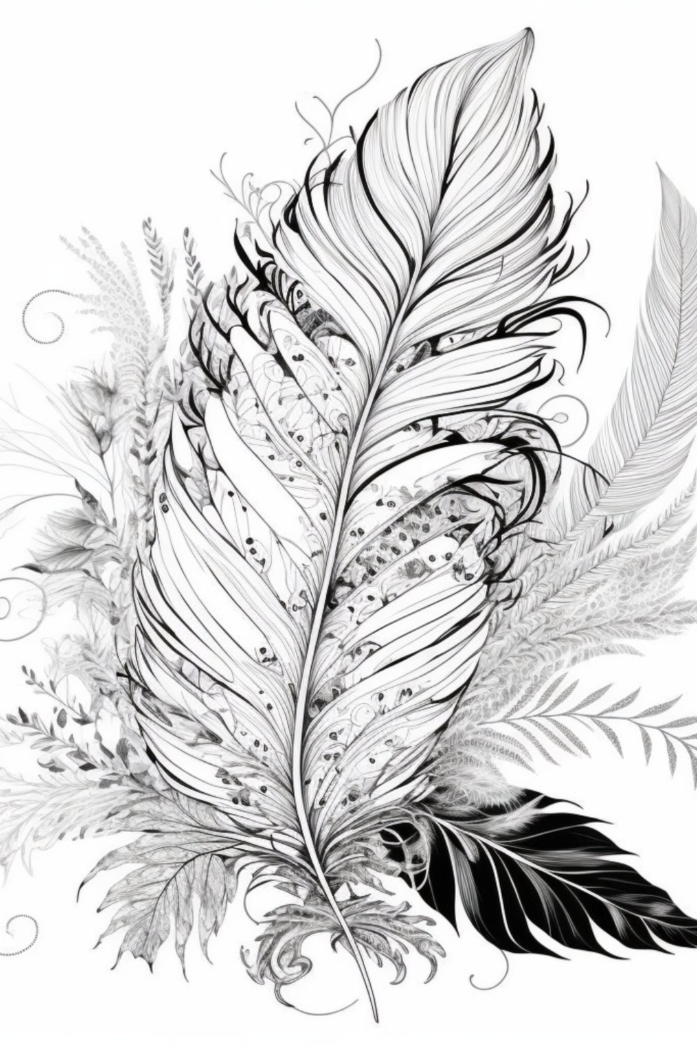 Relaxed Boho Coloring Pages for Adults and Teens With Wellness Prompts ...