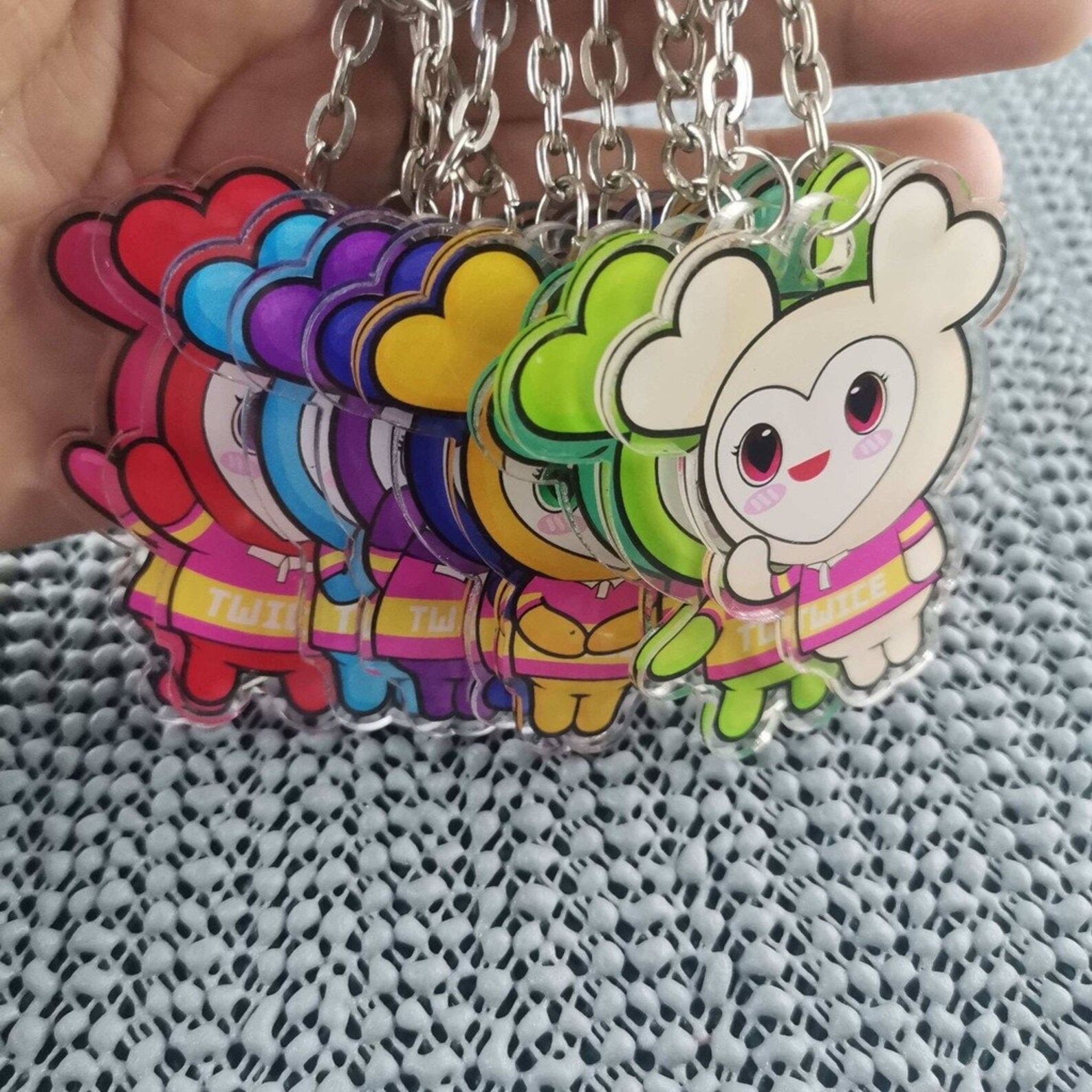 Twice Laburi Lovely Acrylic UV Keychain Key Holder | Etsy