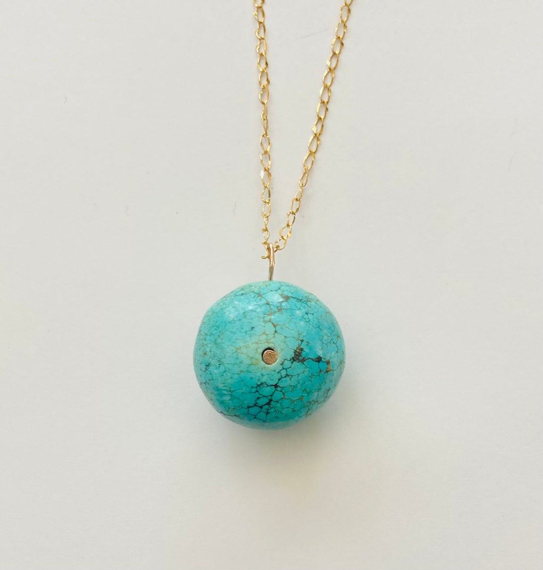 Reconstituted Turquoise Necklace - Etsy