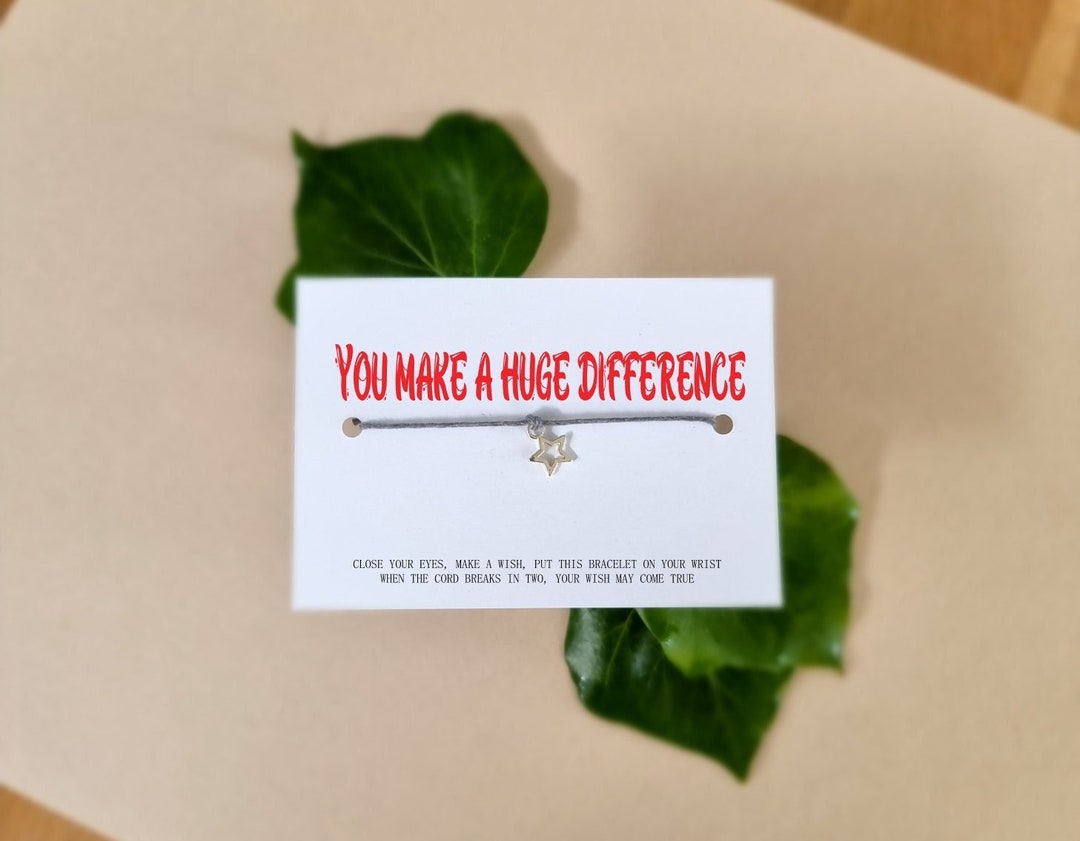 Team Appreciation Bracelet, Thank You for Hard Work Gift, Wish Bracelet ...