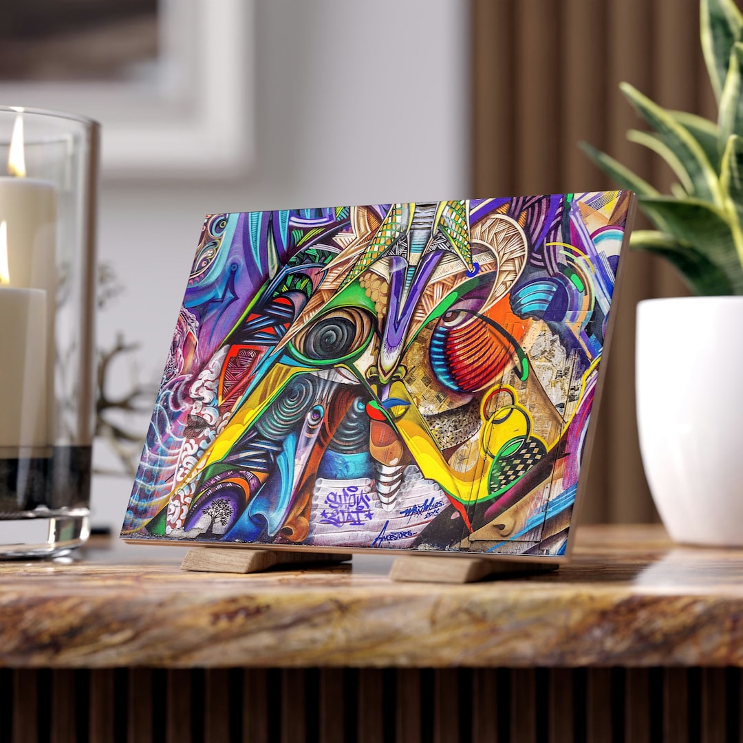 Graffiti Art Deco Ceramic Tile for Home or Office - Etsy