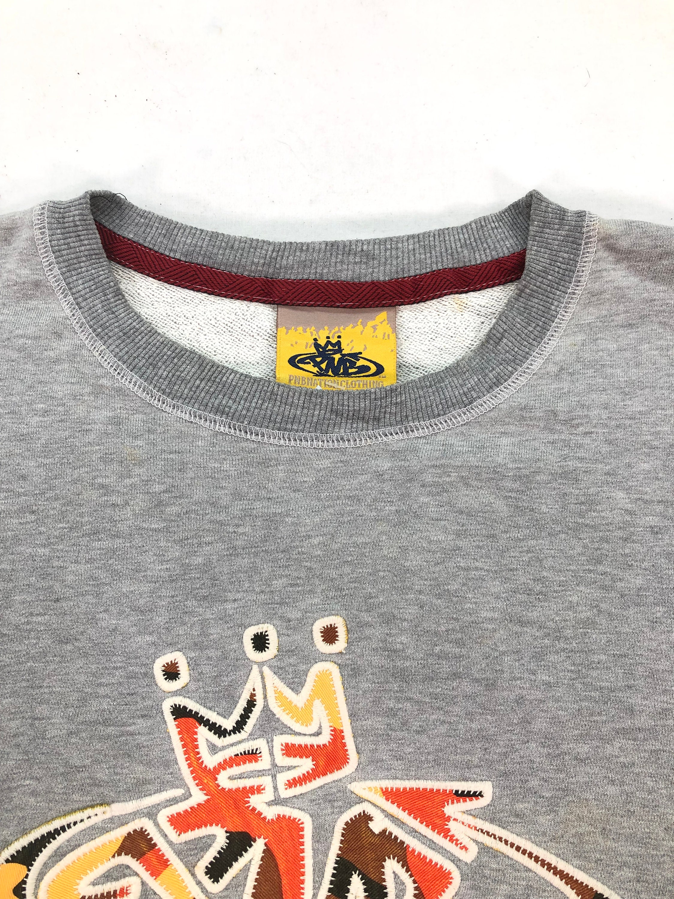 Vintage Pnb Nation Clothing Sweatshirt Big Size Grey Hip Hop - Etsy