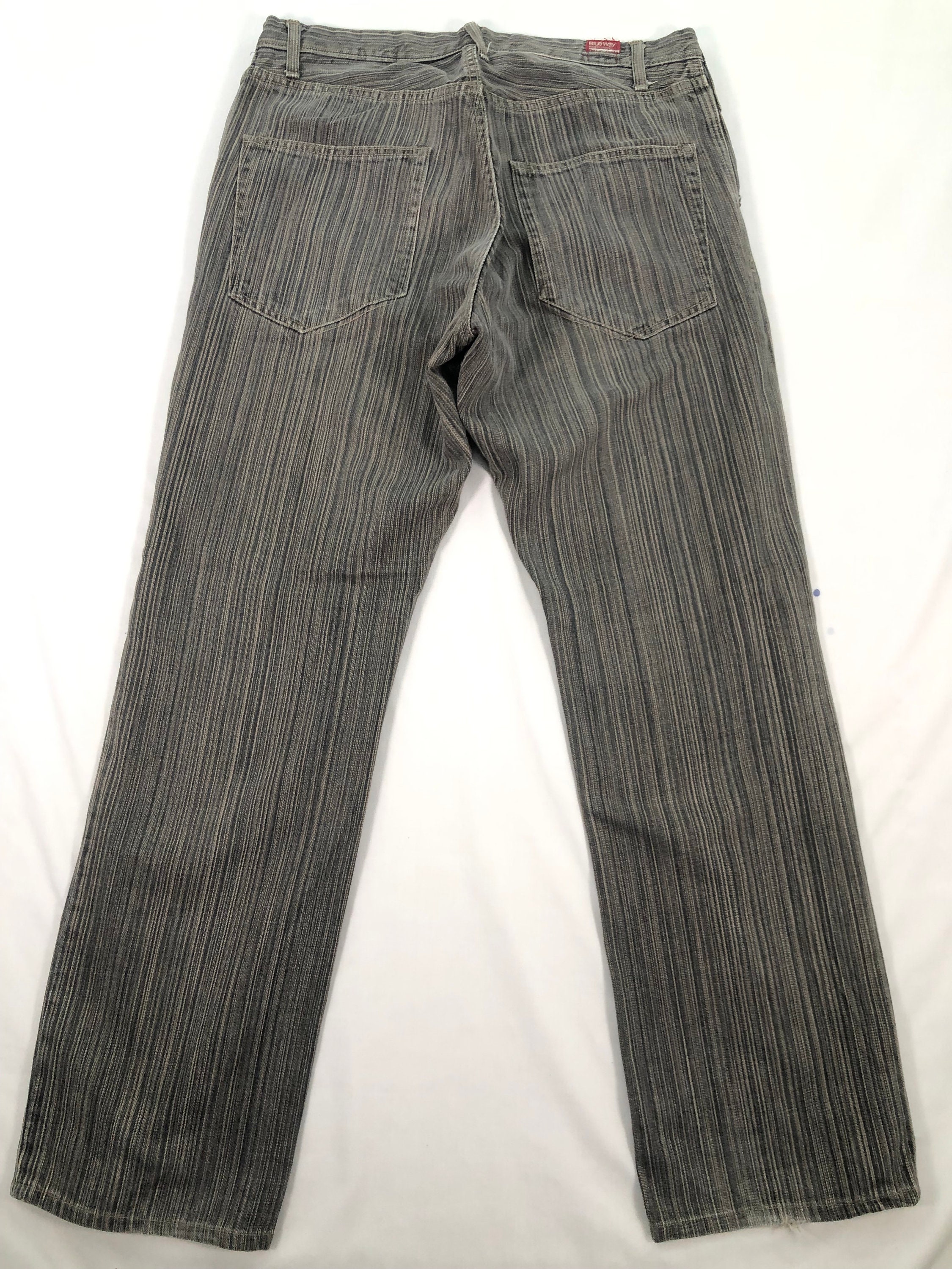 Vintage Blue Way Striped Jeans Hickory Pants Casual Pants Workwear ...