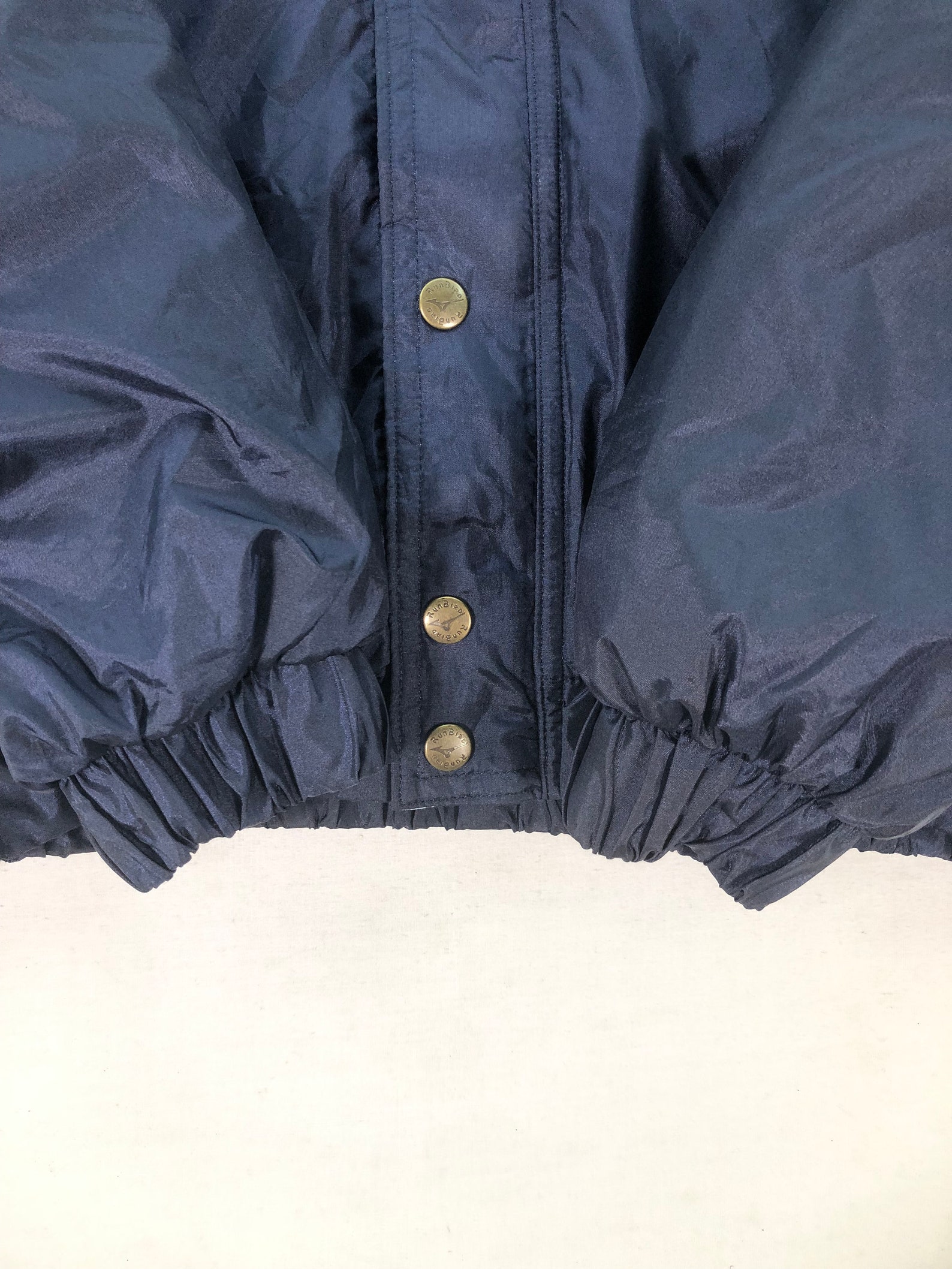 Vintage 90’s Mizuno Runbird Windbreaker Jacket / Snap Button/ Blue ...