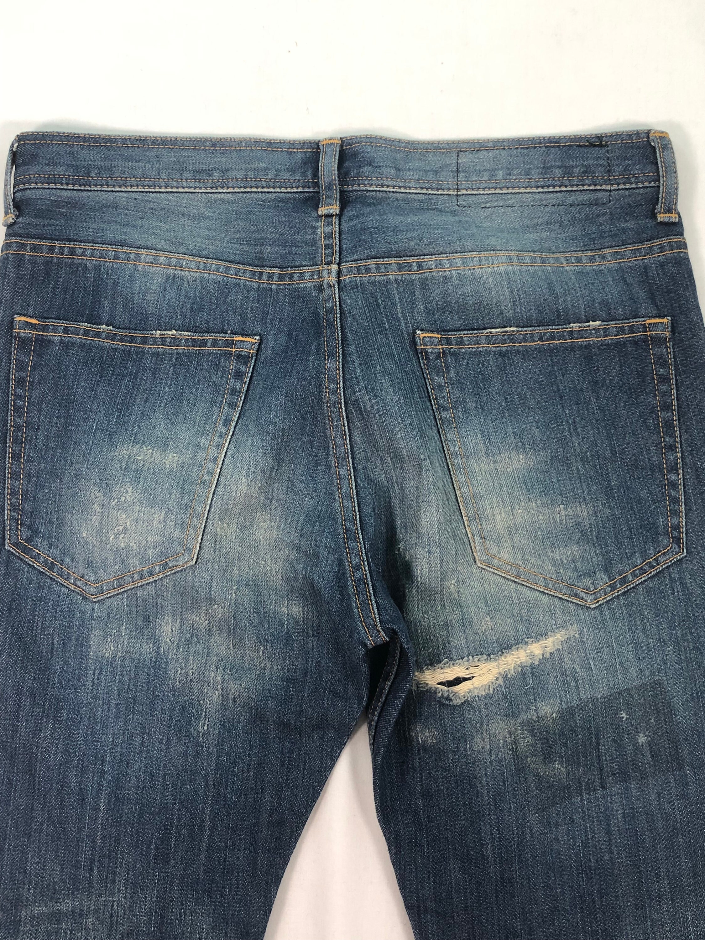Nano Universe Tokyo Distressed Denim Jeans - Slim Fit Size 30 - Etsy