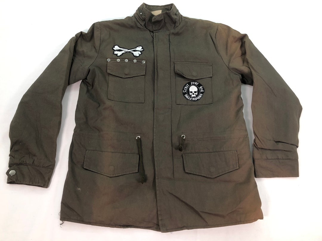 Hells Cat Punks Skulls Patches Jacket Military Style Army Punk - Etsy