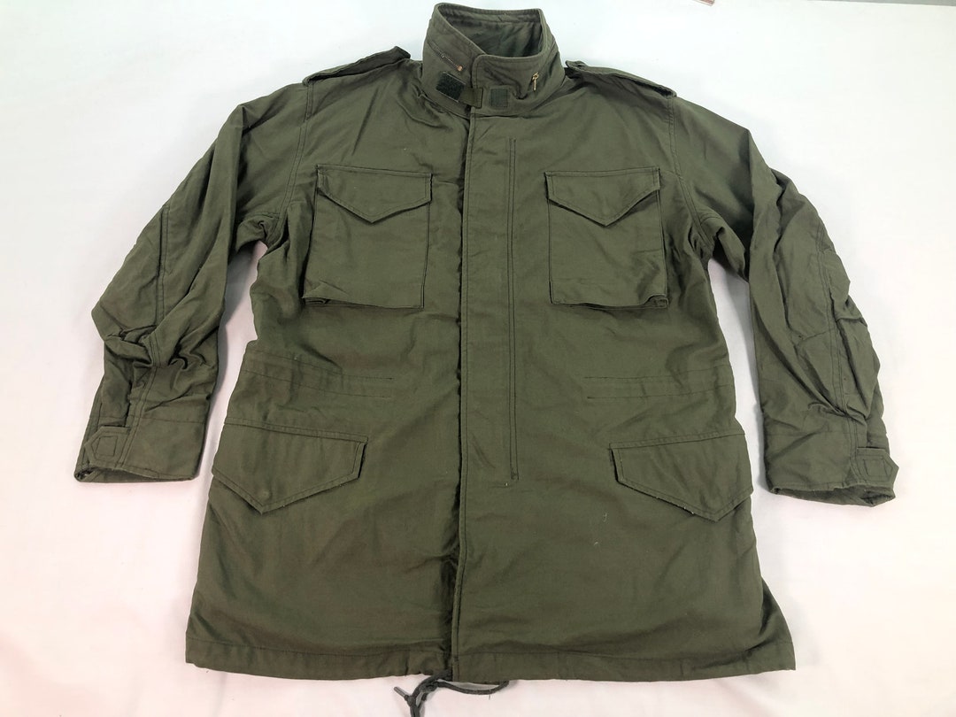 Vintage Us Field OG 107 Jacket Military Cold Weather Coat Man Army ...
