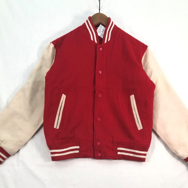 Red Varsity Jacket - Etsy