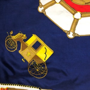 Vintage Horse Drawn Wagon Silk Scarf: Baroque Equestrian Print - Etsy
